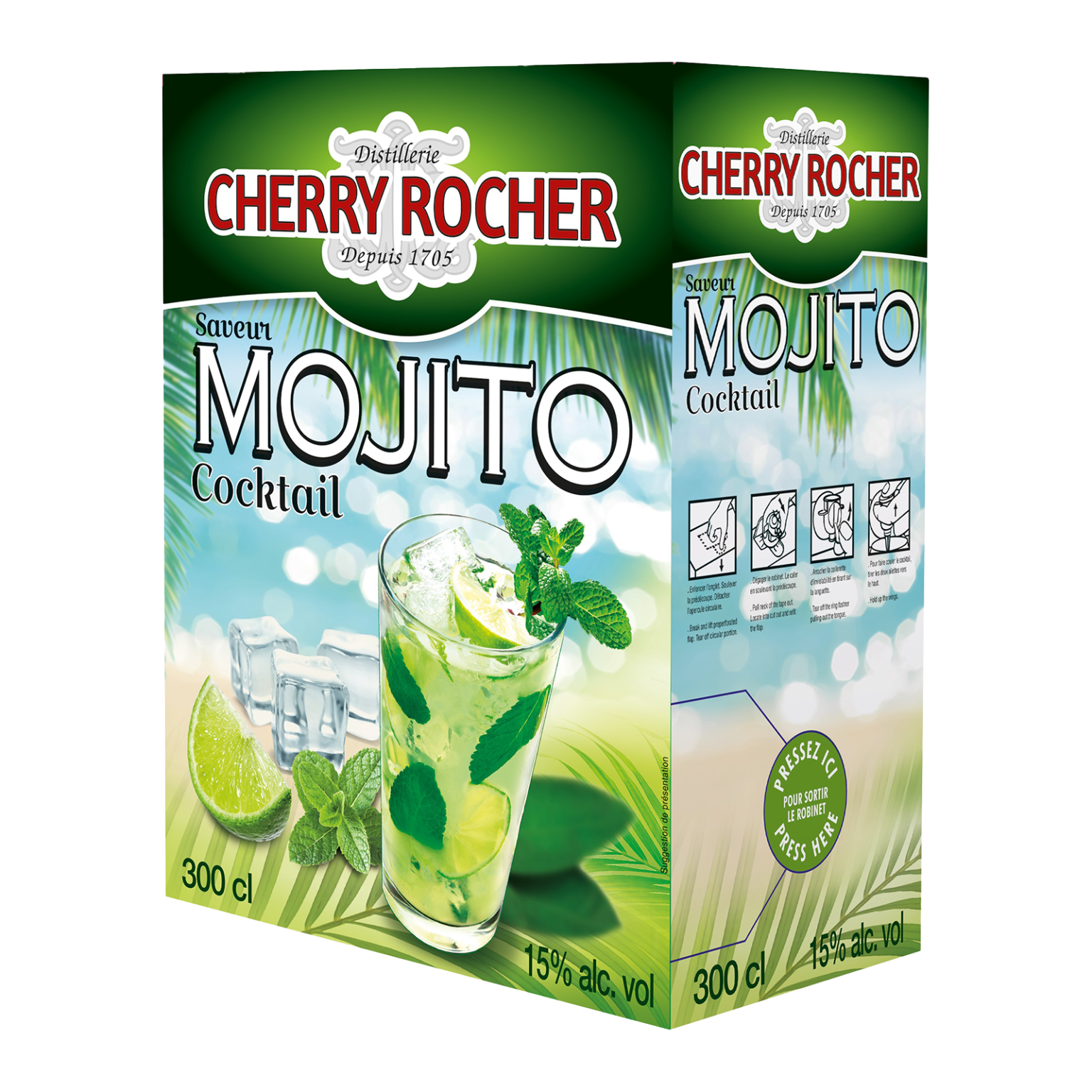 Mojito Bag-in-Box - Ready to drink cocktails - Cherry-rocher